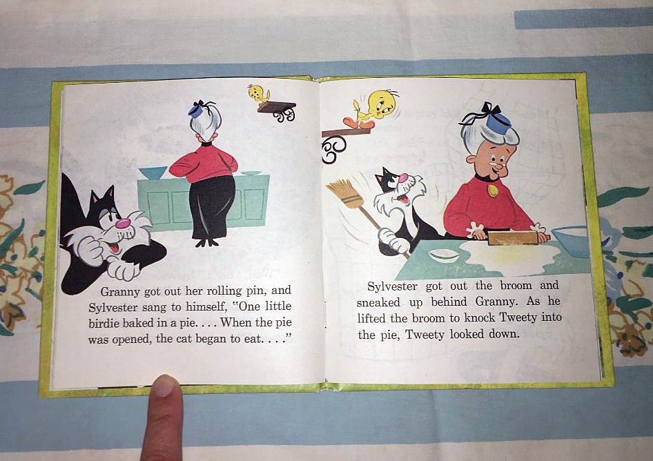 Tweety and Sylvester, 1970 Whitman Tell-a-tale Book - Etsy