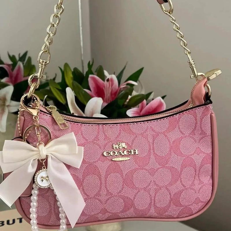 Vintage Pink Coach Bags - Etsy
