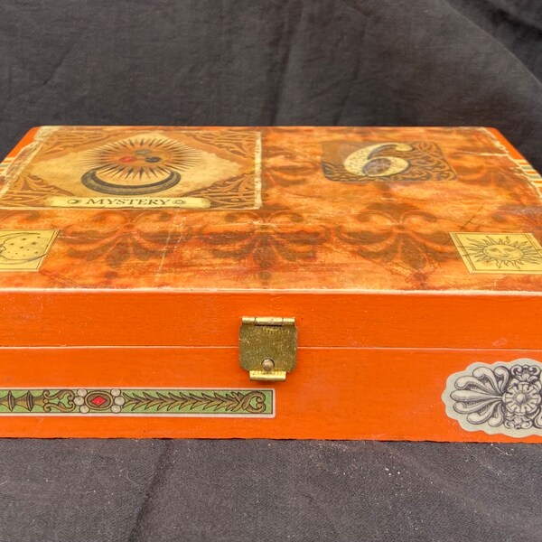 Decorated Cigar Box - Etsy