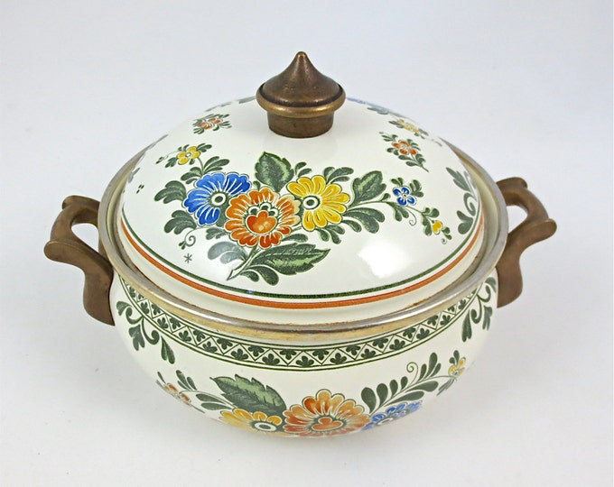 Small Dutch Oven / ASTA Germany Enamel Cookware / Alt. Amsterdam ...