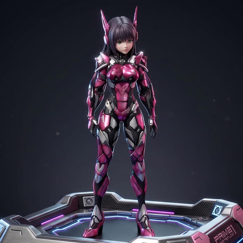 Mecha Girl Stl Files - Etsy