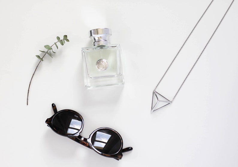 Pyramid . Geometric Prism Long Triangle Necklace. Minimalist - Etsy