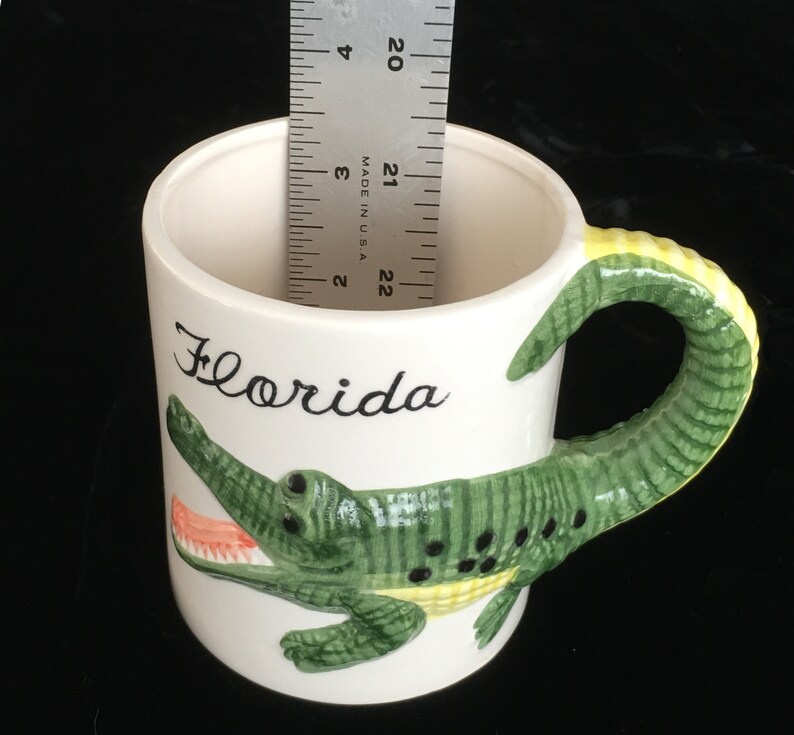 Florida Mug With Alligator Tail Handle - Etsy