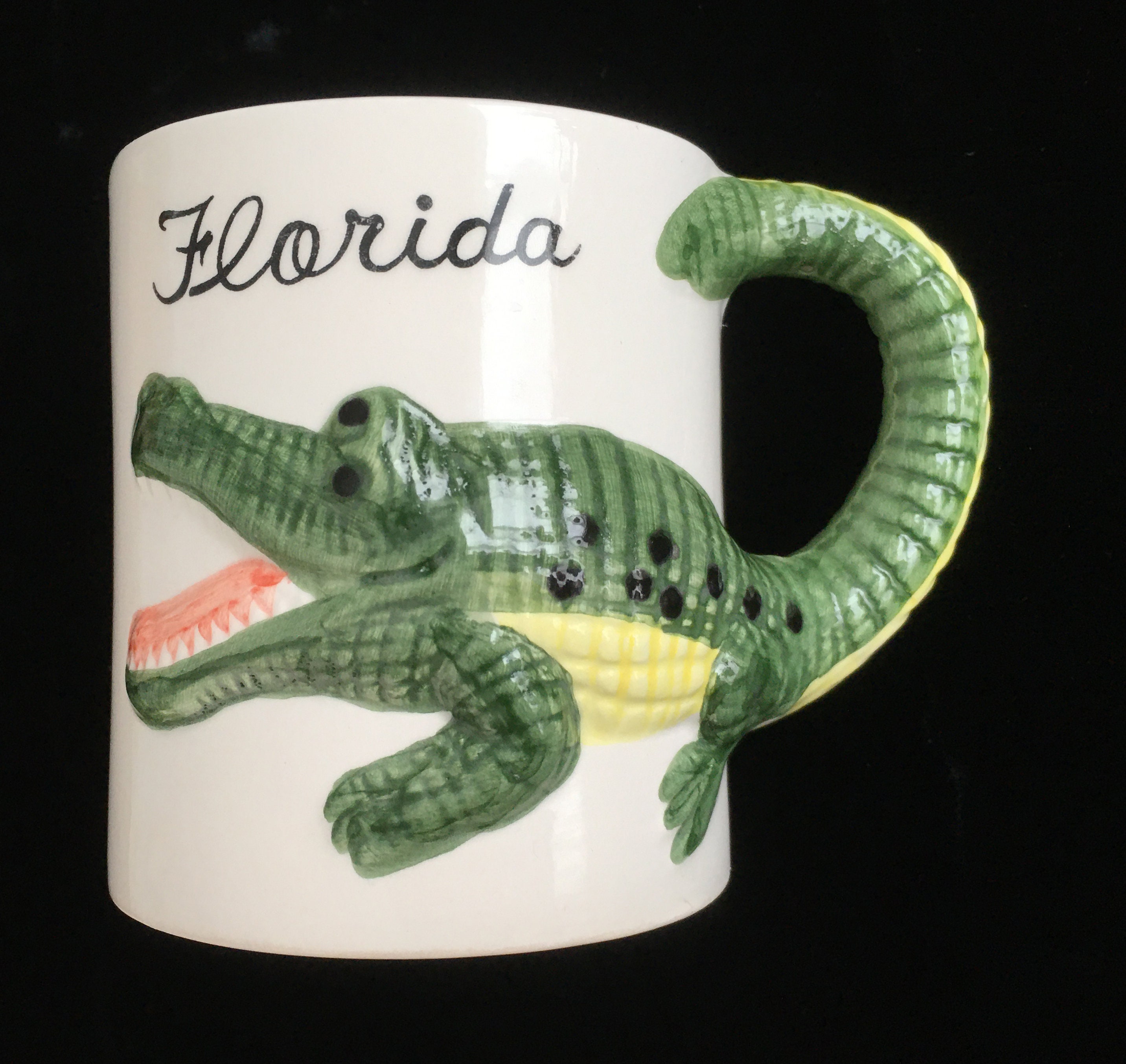 Florida Mug With Alligator Tail Handle - Etsy