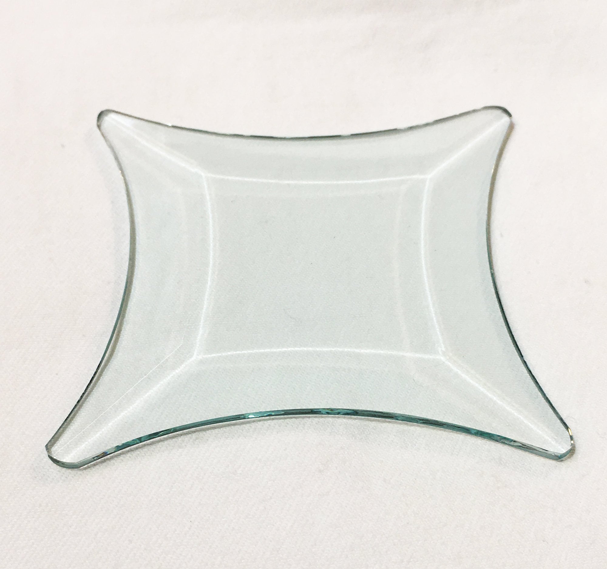 Beveled Clear Glass Tile 3x3 - Etsy