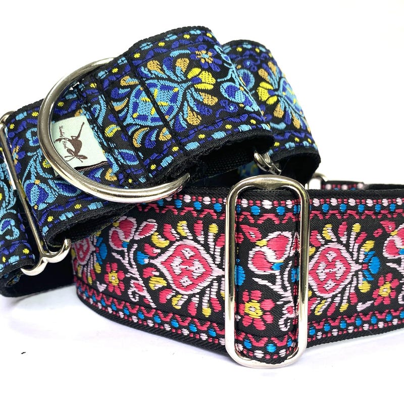 Jacquard 2 Dog Collars - Etsy UK