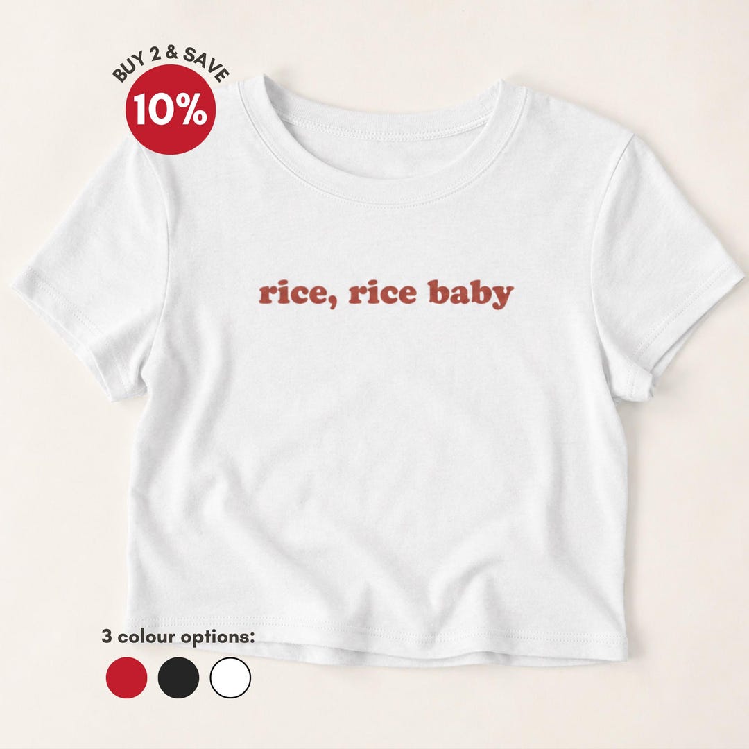 Rice Rice Baby Tee – Funny England Football Shirt, Women’s Match Day ...
