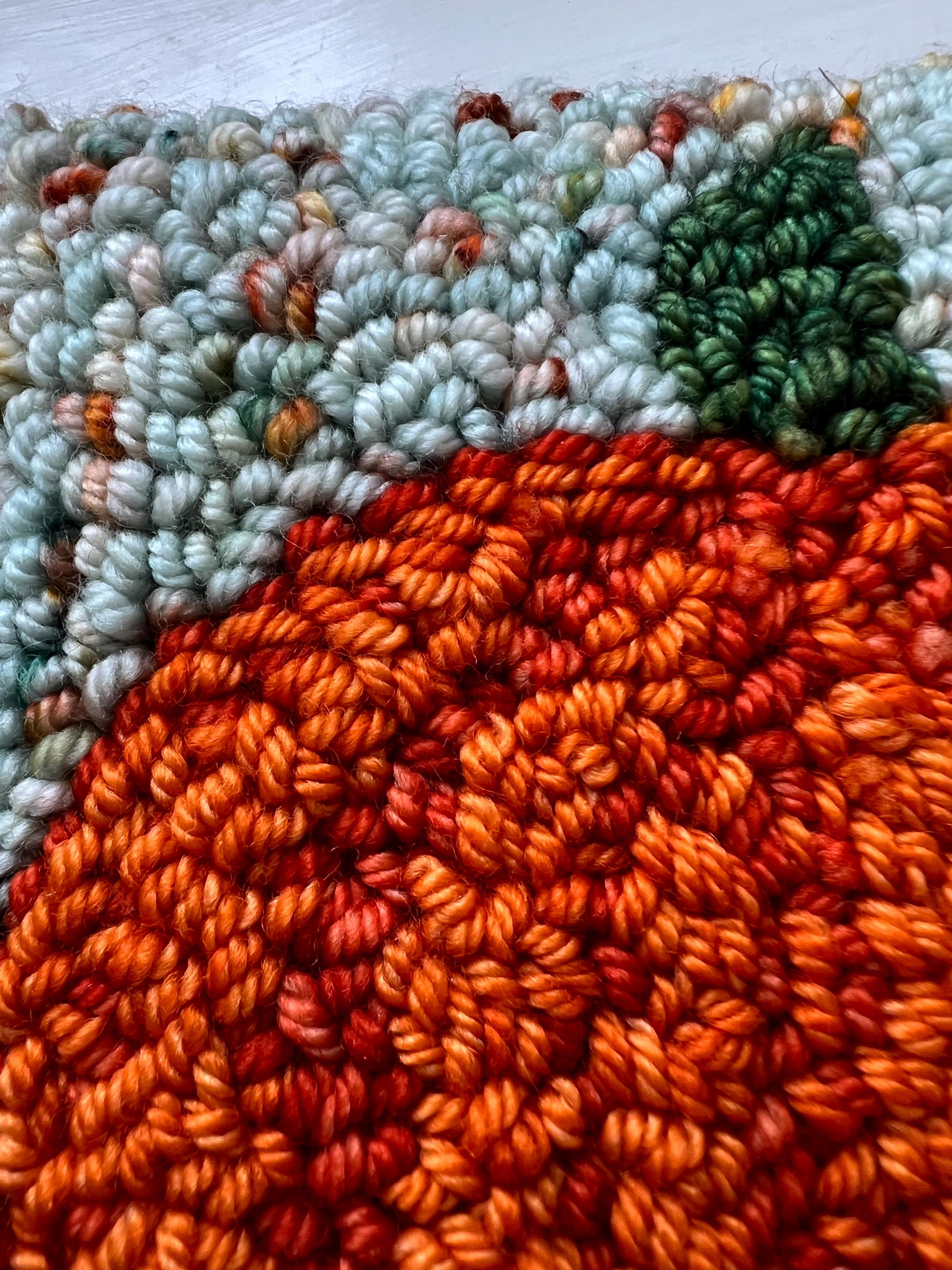 Pumpkin Punched Rug or Mat or Wall Hanging - Etsy