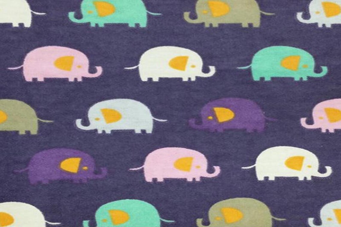 Flannel by the Yard Tiny Elephants 100% Cotton Flannel - Etsy