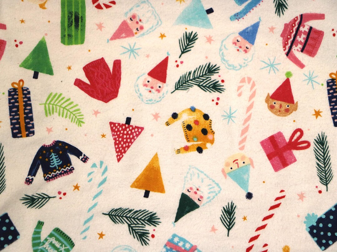 Flannel by the Yard, Christmas Ugly Sweater, Cotton Flannel - Etsy
