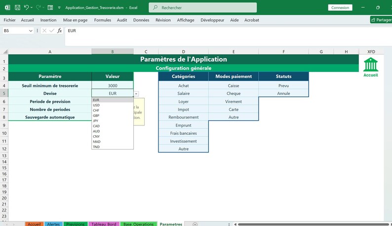 Excel VBA Cash Management Application – Automatic Dashboard, Forecasts ...