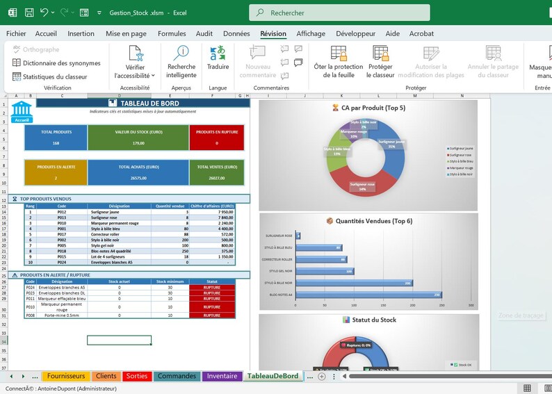 Excel VBA Application for Stock Management – Tracking, Inventory and ...