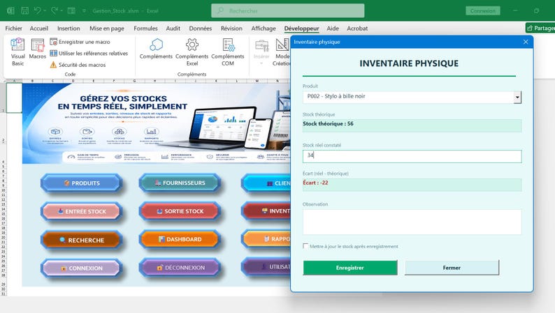 Excel VBA Application for Stock Management – Tracking, Inventory and ...