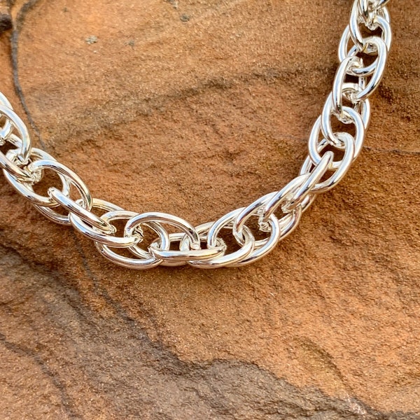 Triple Link Chain - Etsy
