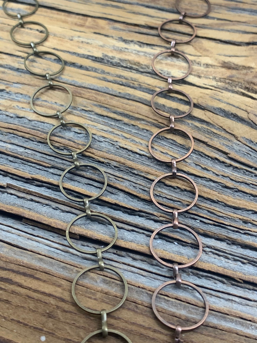 Flat Round Cable Chain by the Foot - 18 Mm - Bronze or Copper ...