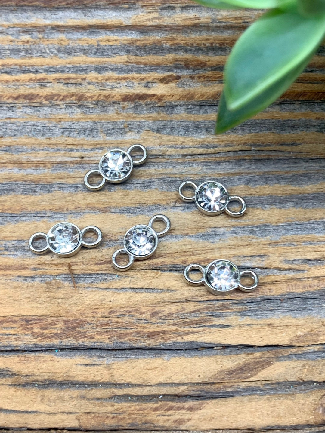 Silver and Rhinestone Connectors - DIY - Destash - Jewelry Supplies and ...