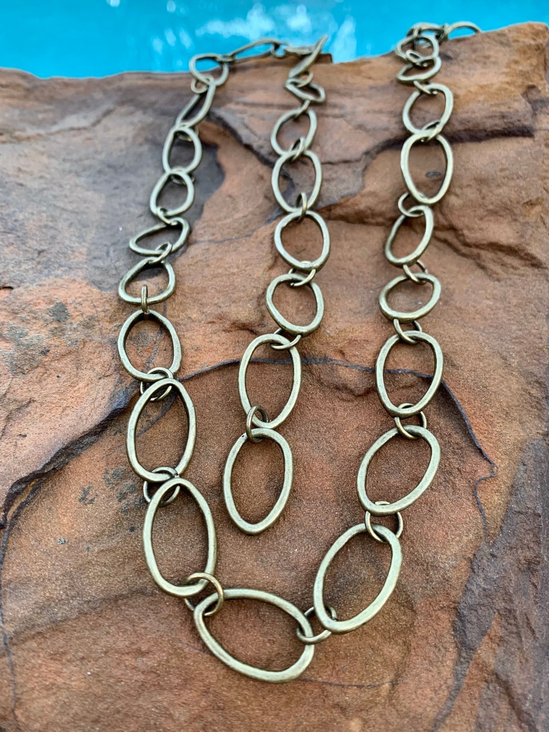 Large Link Bronze Chain by the Foot - Supplies and Findings - Etsy