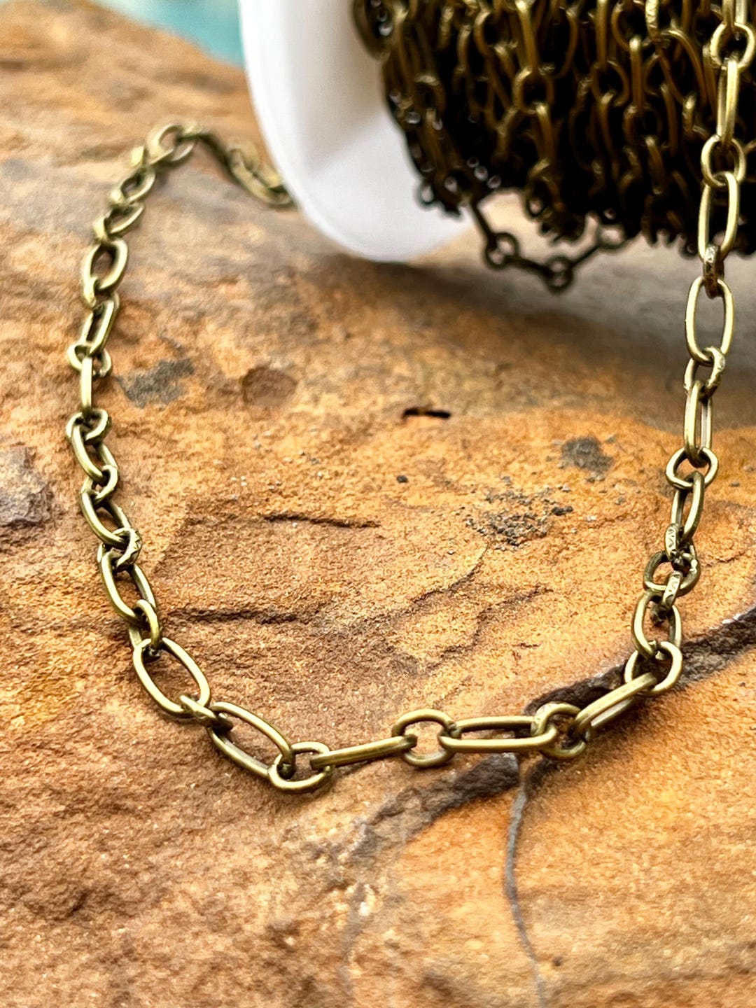 Bronze Cable Chain - 6x8 Mm - Open Link - by the Foot - Etsy