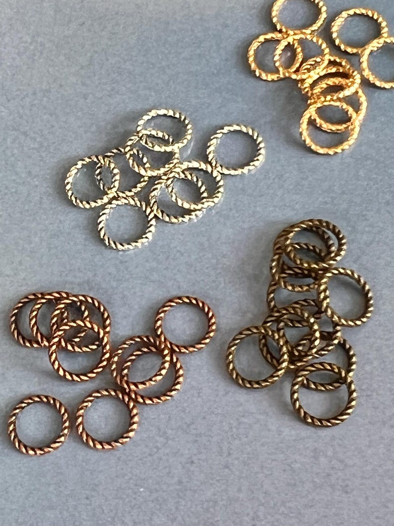 Rope Closed Jump Rings - 8 Mm OD - DIY Jewelry Supplies - Etsy