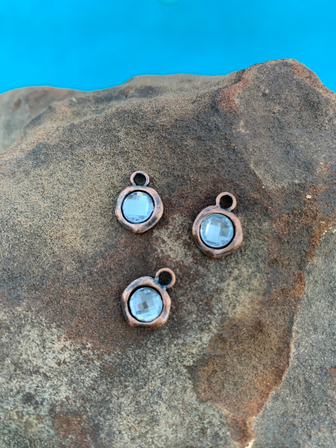 Copper and Rhinestone Charms - DIY - Jewelry Supplies and Findings ...