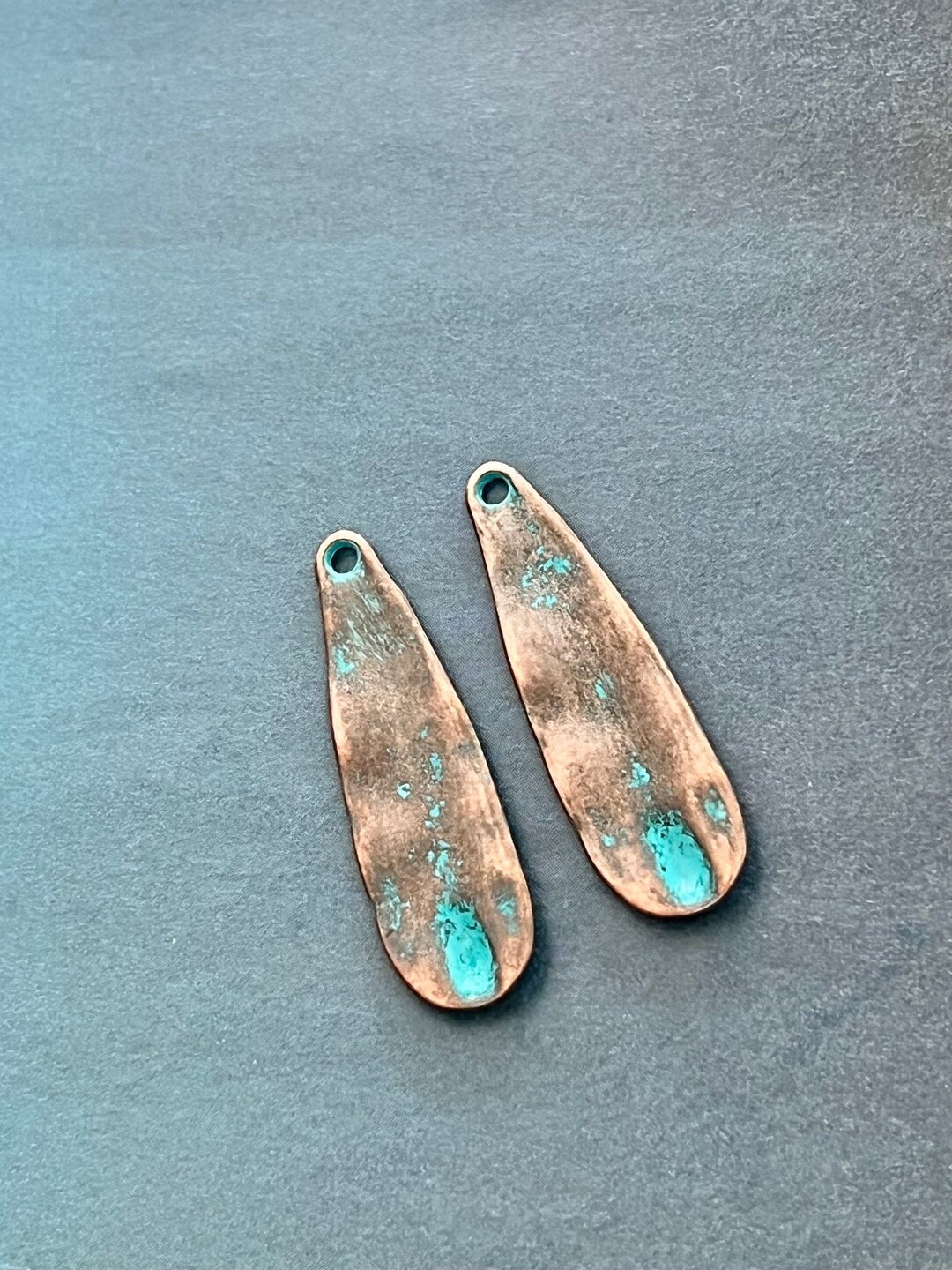 DIY Patina on Dark Copper Earring Components - One Pair - Jewelry ...