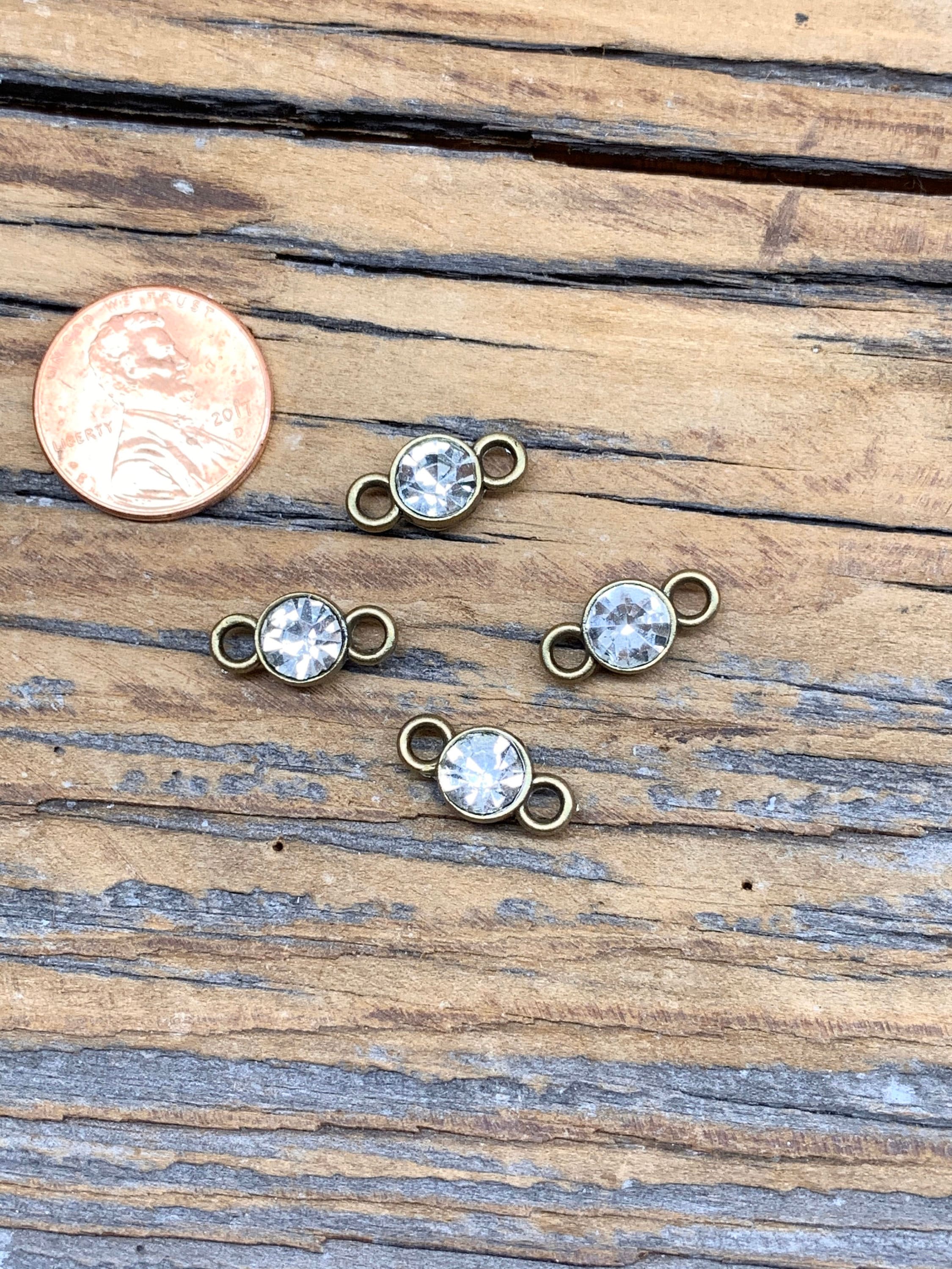 Bronze and Rhinestone Connectors - DIY - Destash - Jewelry Supplies and ...