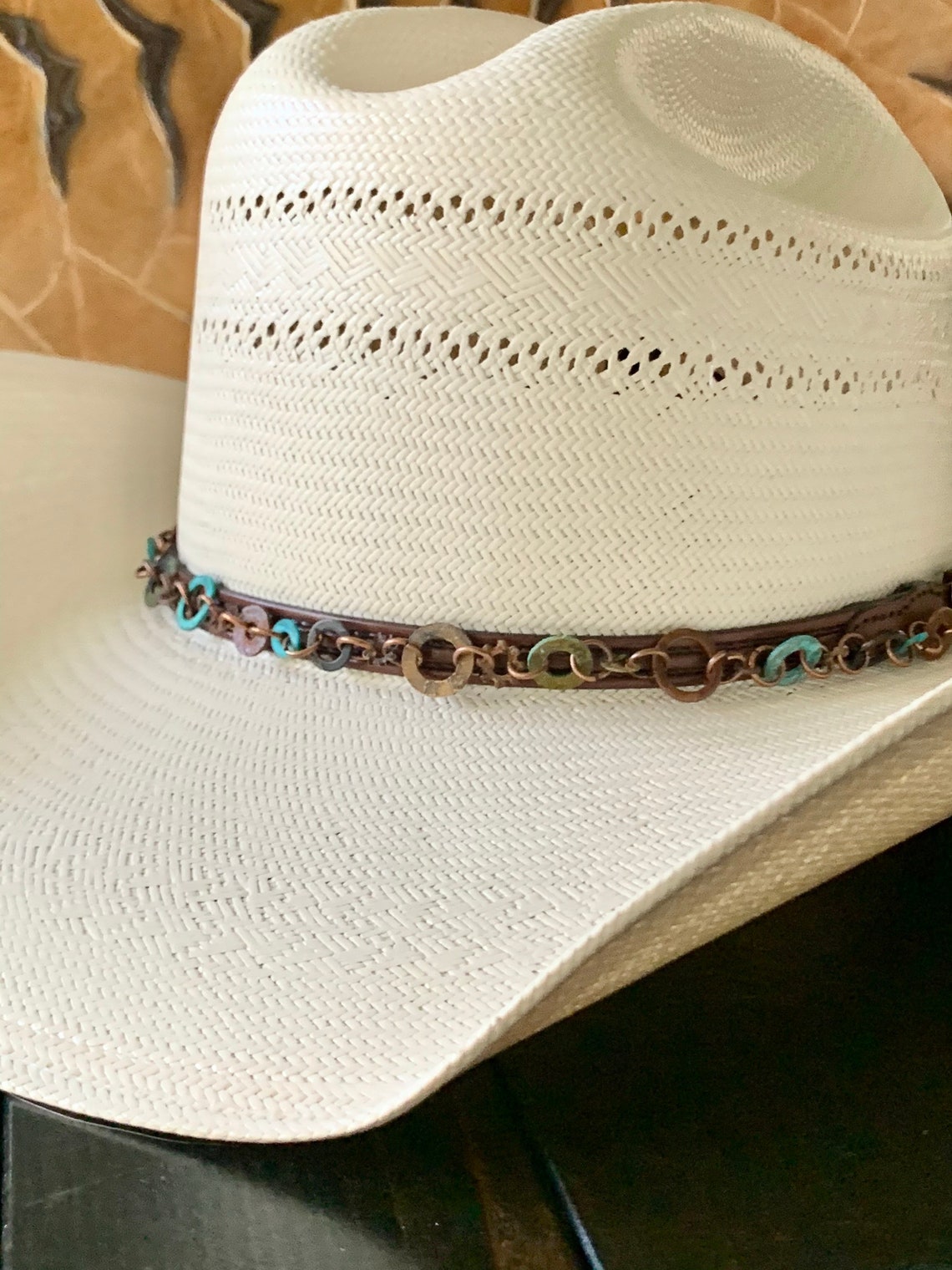 Oxidized Hardware Washer and Copper Chain - Tiny Fasteners - by the ...