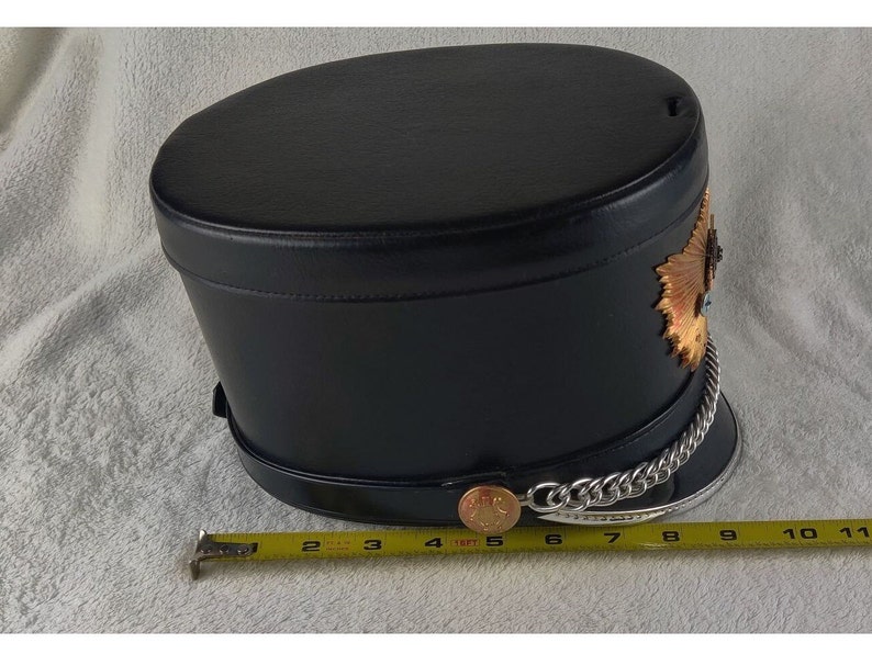 Band Hat Black Steampunk Gears Gothic Soldier Hat Costume Upcycle ...