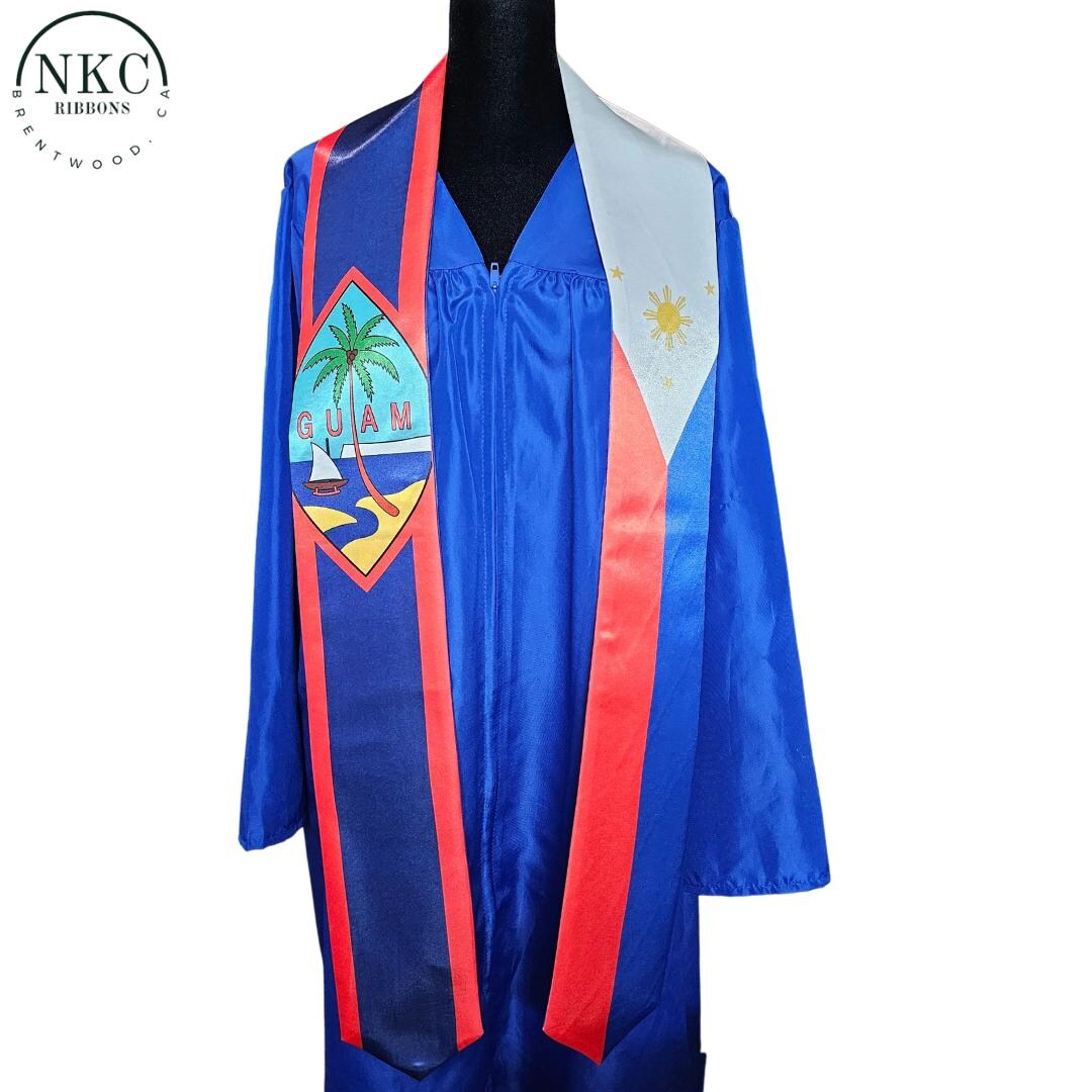 Philippines and Guam Flags Graduation Stole - Etsy