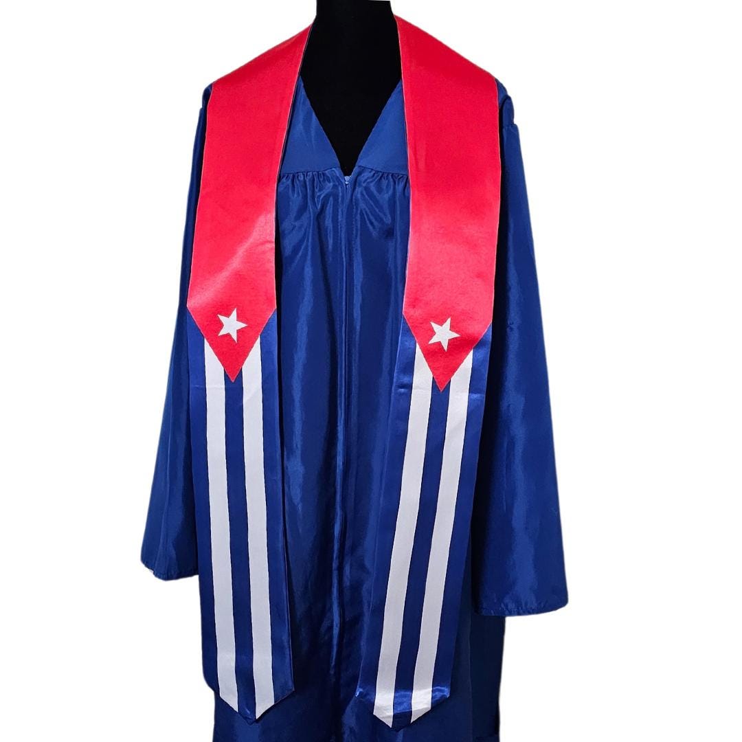 Cuba Flag Graduation Stole - Etsy