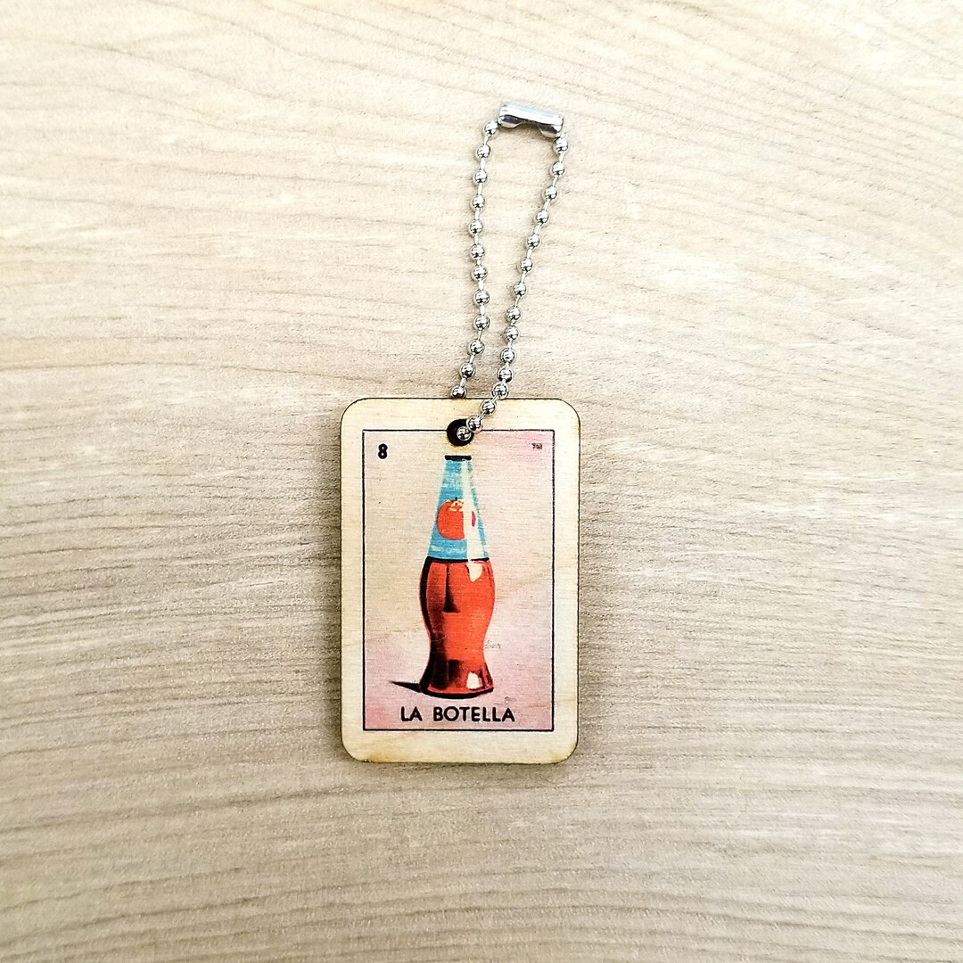 La Botella Loteria Mexican Bingo Keytag NEW! Color on Both Sides! - Etsy