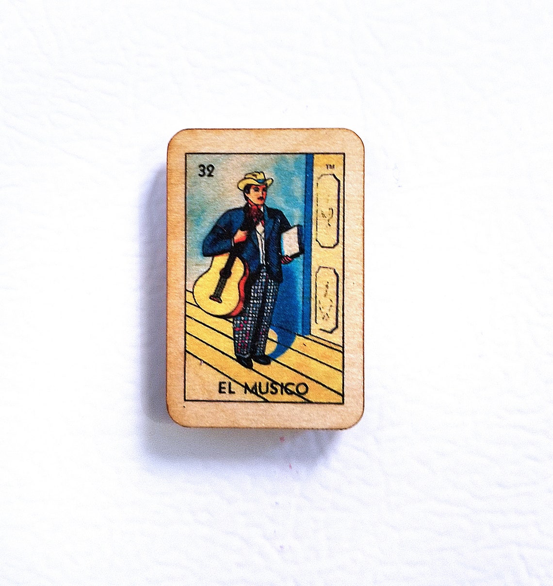 Musician El Musico Loteria Mexican Bingo Magnet - Etsy
