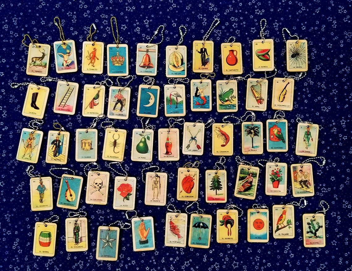 Devil El Diablito Loteria Mexican Bingo Keytag NEW! Color on Both Sides ...