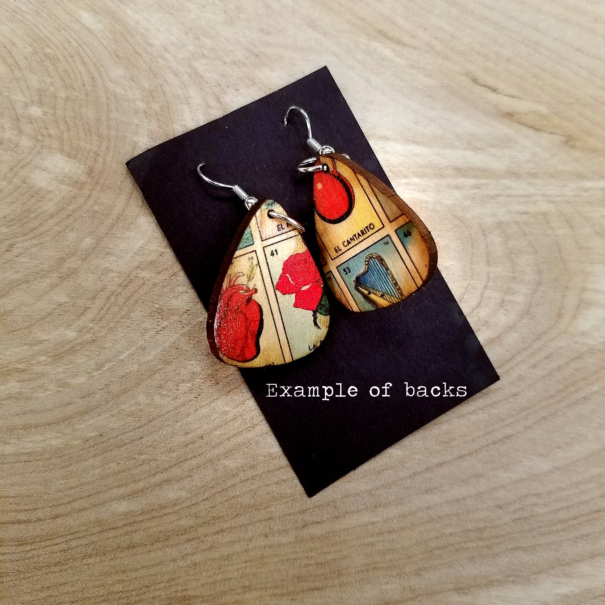 Devil El Diablito Loteria Mexican Bingo Earrings | Etsy