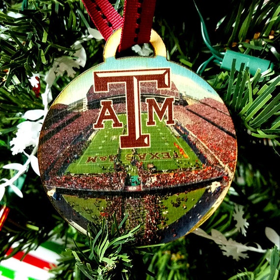 Texas A and M Christmas Ornament / Gift Tag | Etsy