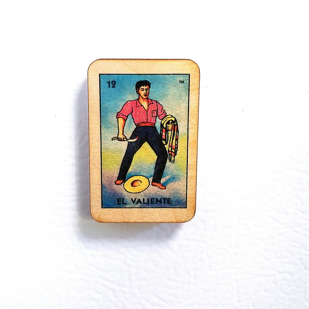 El Valiente Loteria Mexican Bingo Magnet - Etsy