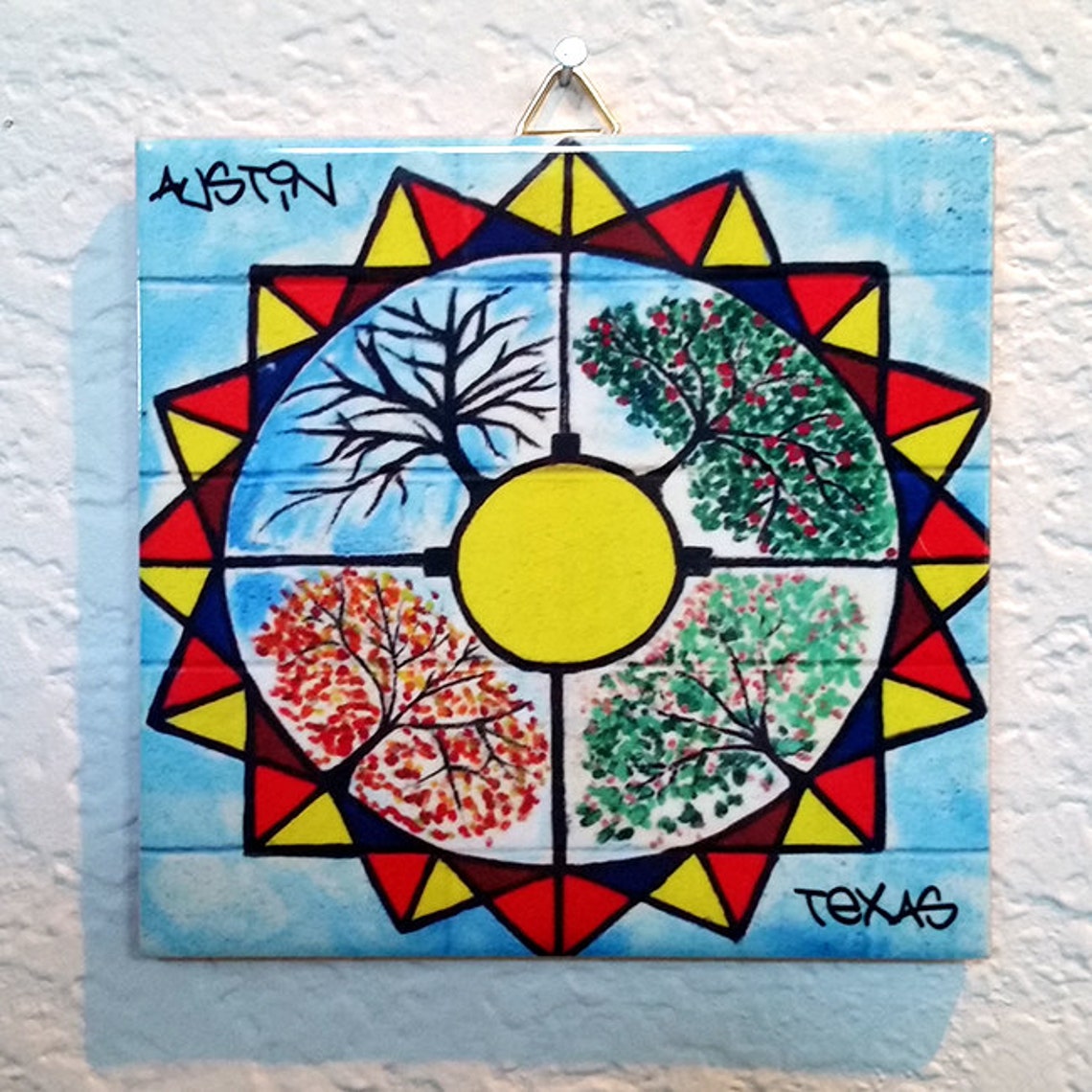 Austin Graffiti Street Art Trees of Life Decorative Ceramic - Etsy