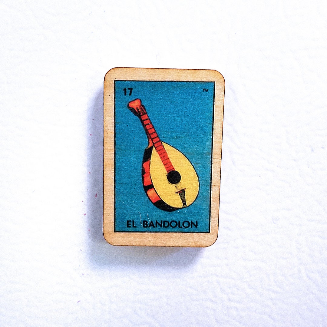 Mandolin El Bandolon Loteria Mexican Bingo Magnet - Etsy