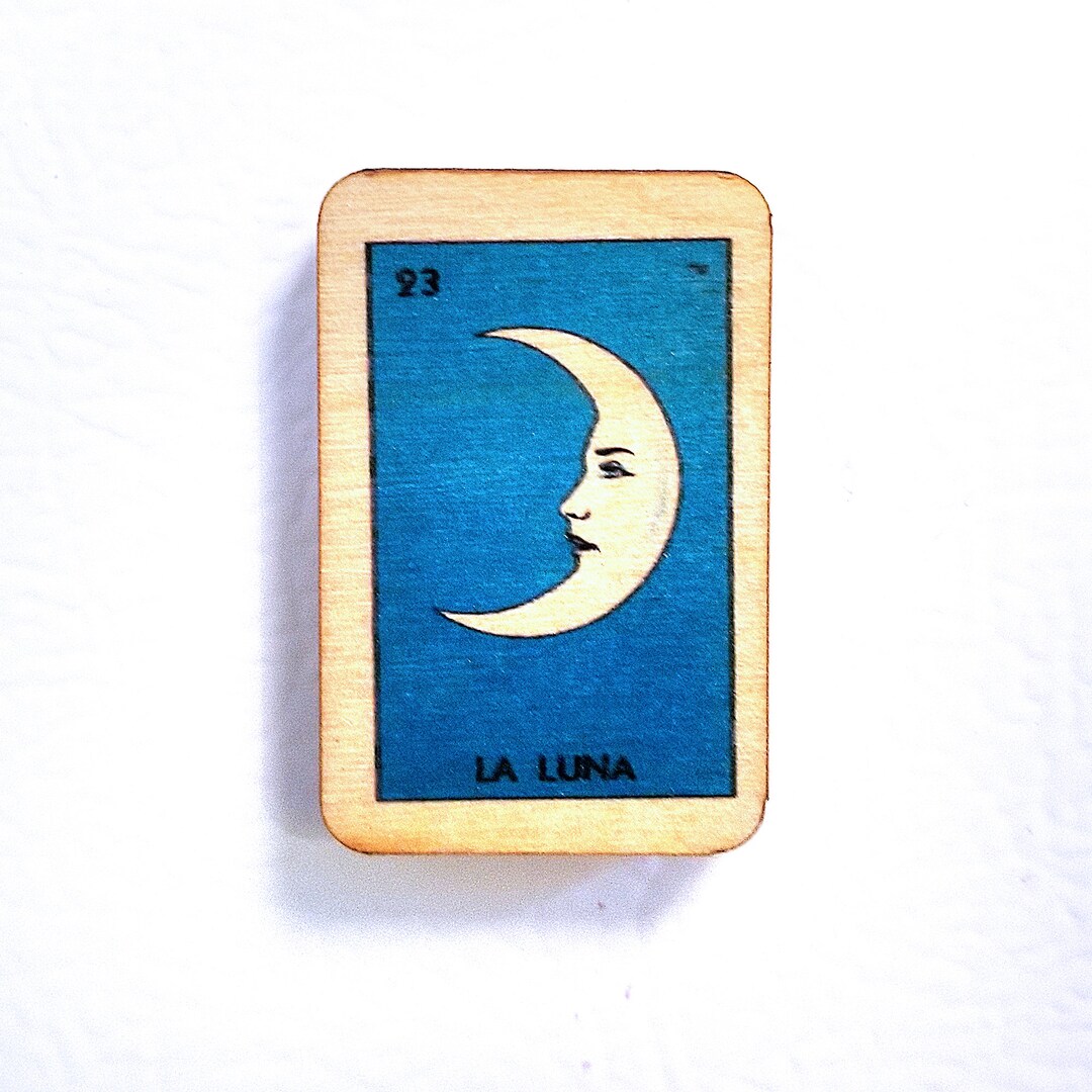 Moon La Luna Loteria Mexican Bingo Magnet - Etsy