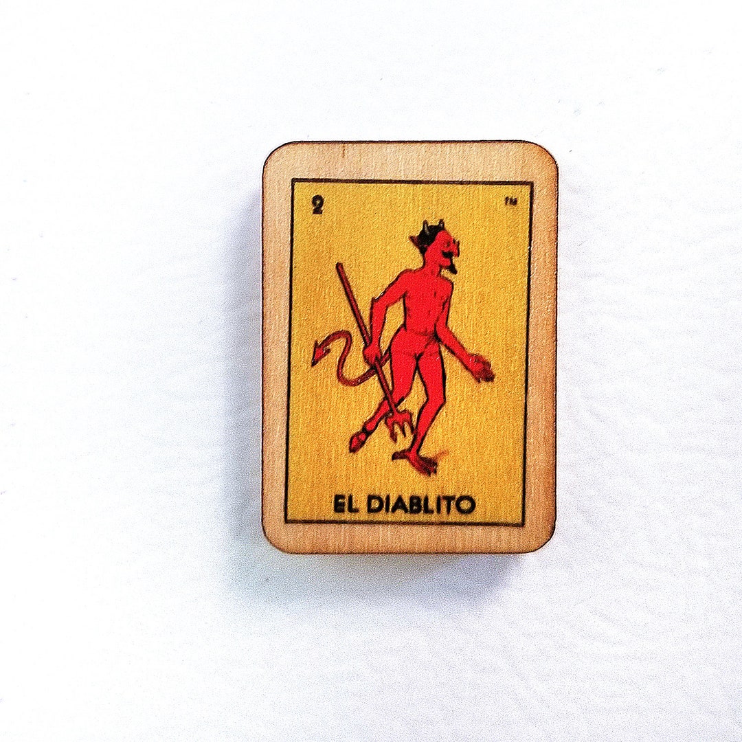 Devil El Diablito Loteria Mexican Bingo Magnet - Etsy
