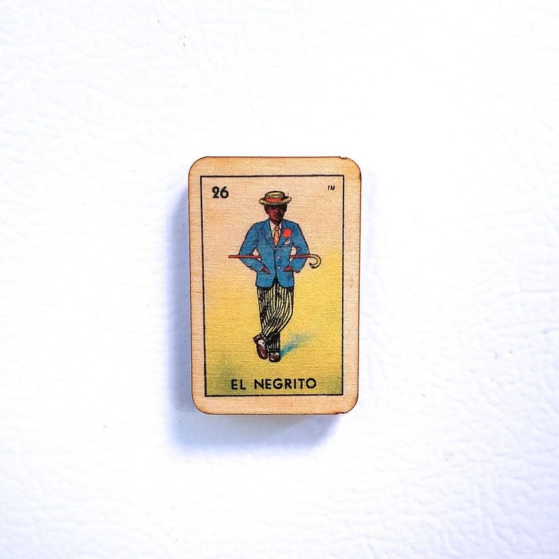 El Negrito Loteria Mexican Bingo Magnet | Etsy