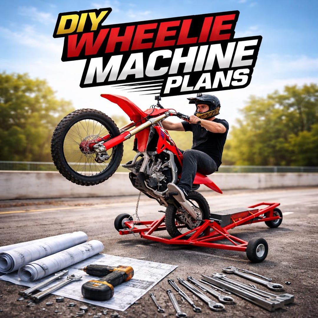 DIY Motorcycle Wheelie Machine Plans | Build Your Own Wheelie Trainer ...