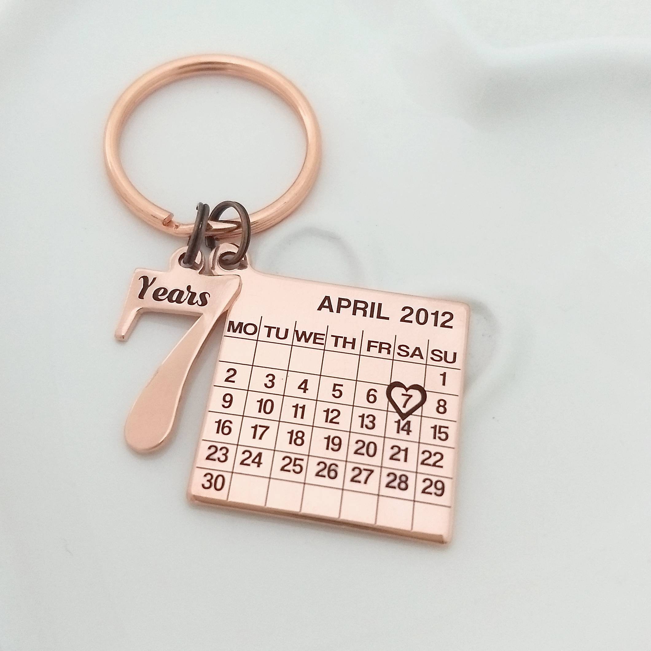22nd Wedding Anniversary Gift Personalized Keychain Any Etsy 22nd-wedding-anniversary-gift-personalized-keychain-any-etsy