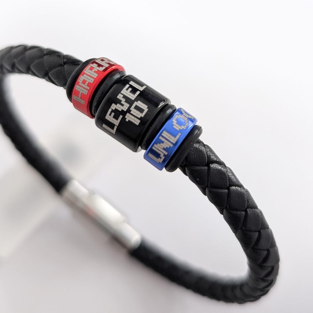 Personalized Gamer Bracelet: Level 10 Unlocked, Birthday Gift for Boys ...