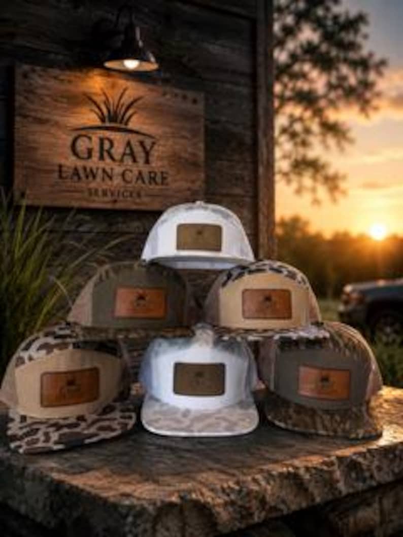 Custom Leather Patch Hats - Etsy