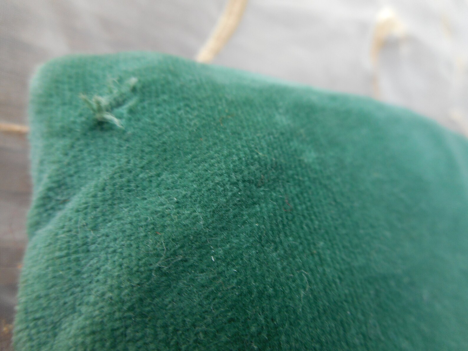 Vintage Victorian Petite Point Burgundy Red Green Velvet Presentation ...