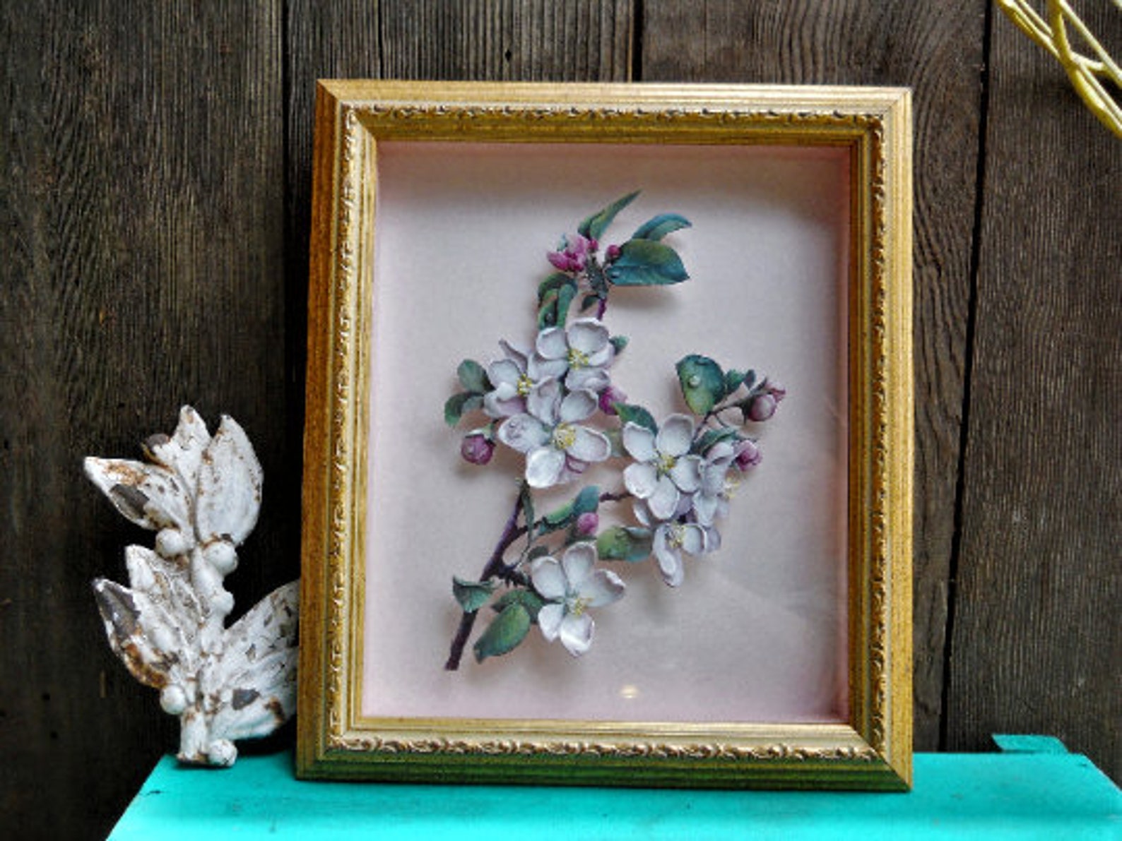 Vintage Metal Roses Floral Branch French Country Window Box - Etsy