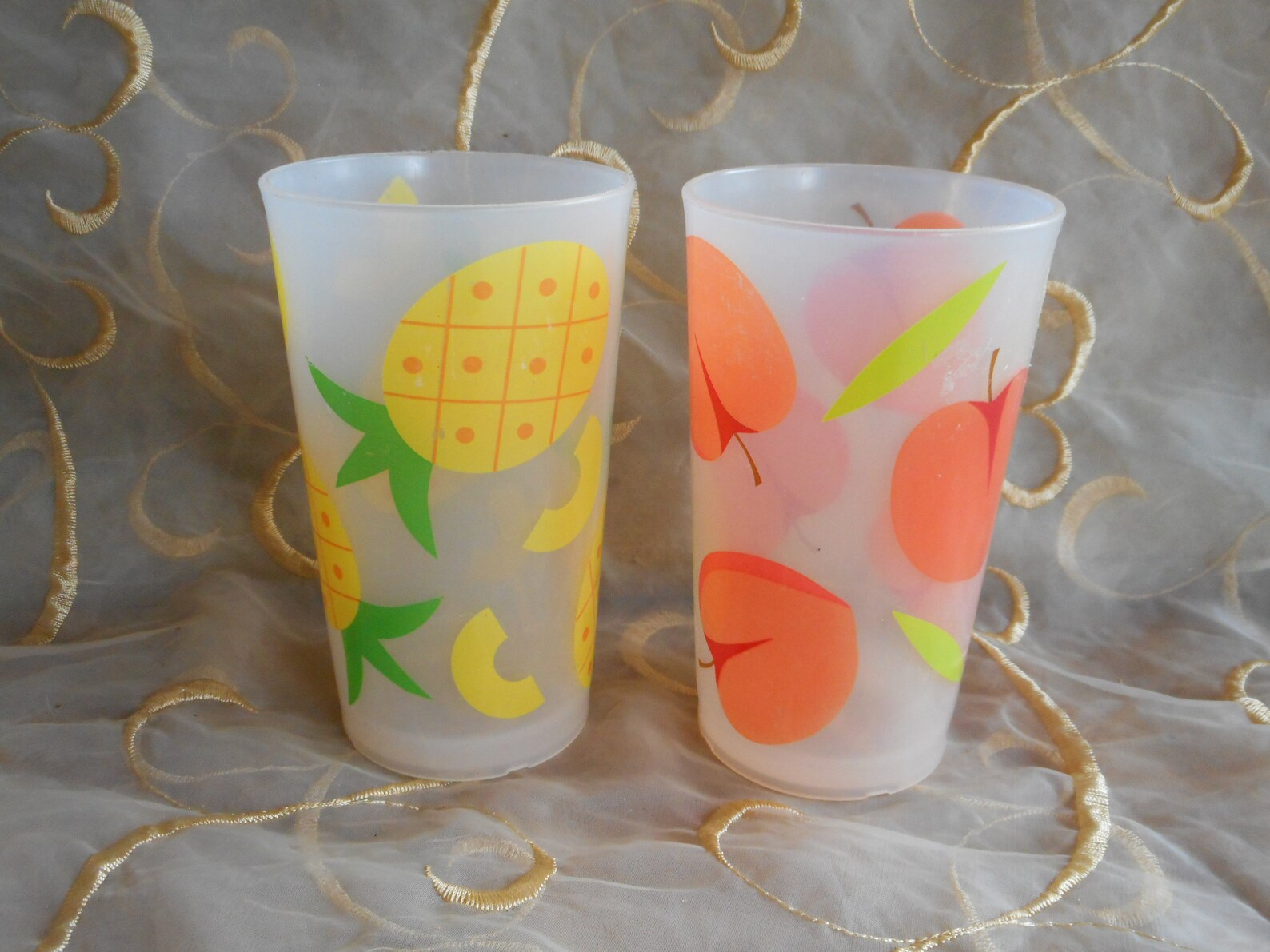 Vintage Retro Kitchen Rare Tupperware Pastel Pattern Tumblers | Etsy