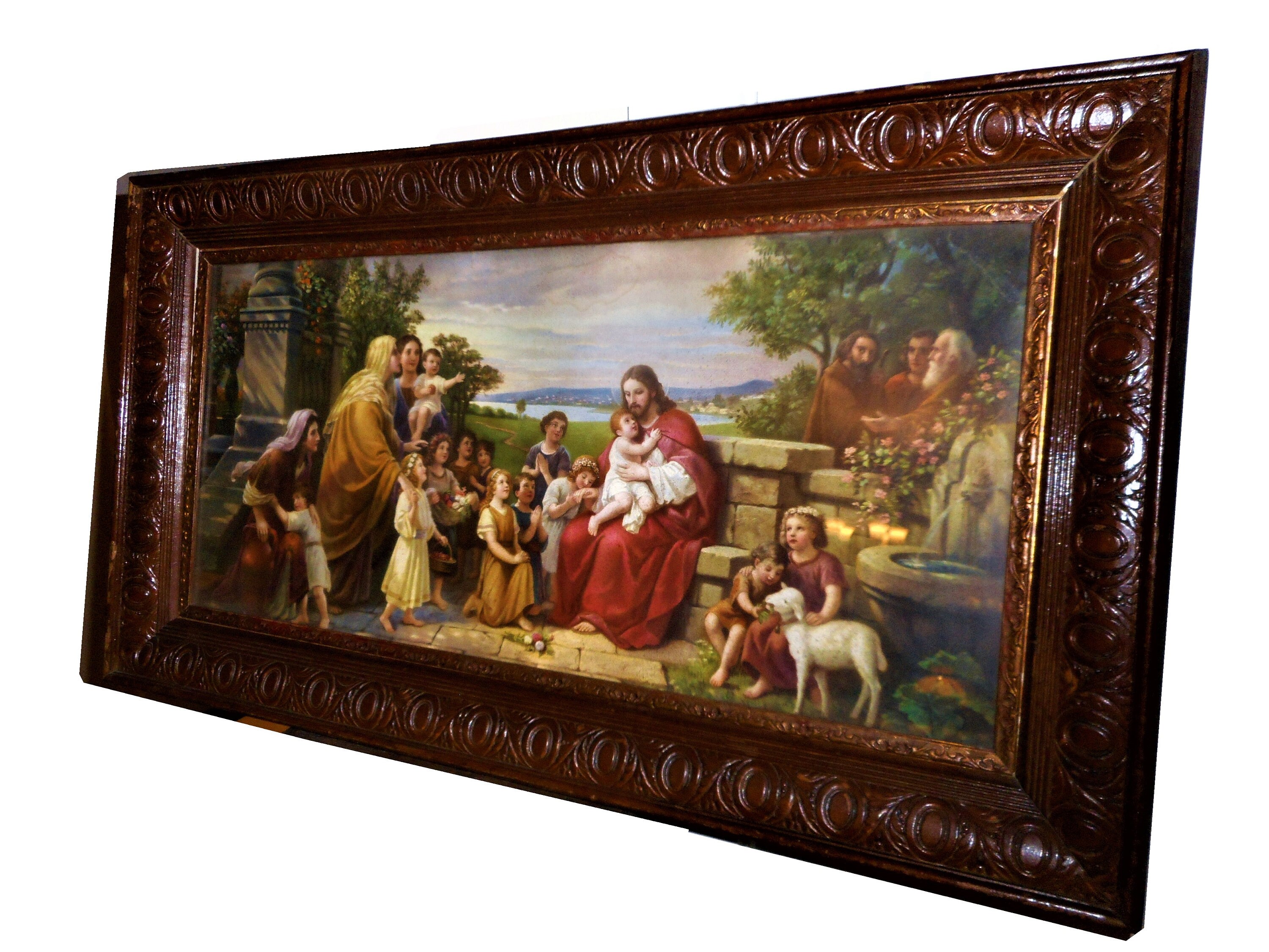 Beautiful Rare Victorian Antique Religious Large Lithograph 1890s ...