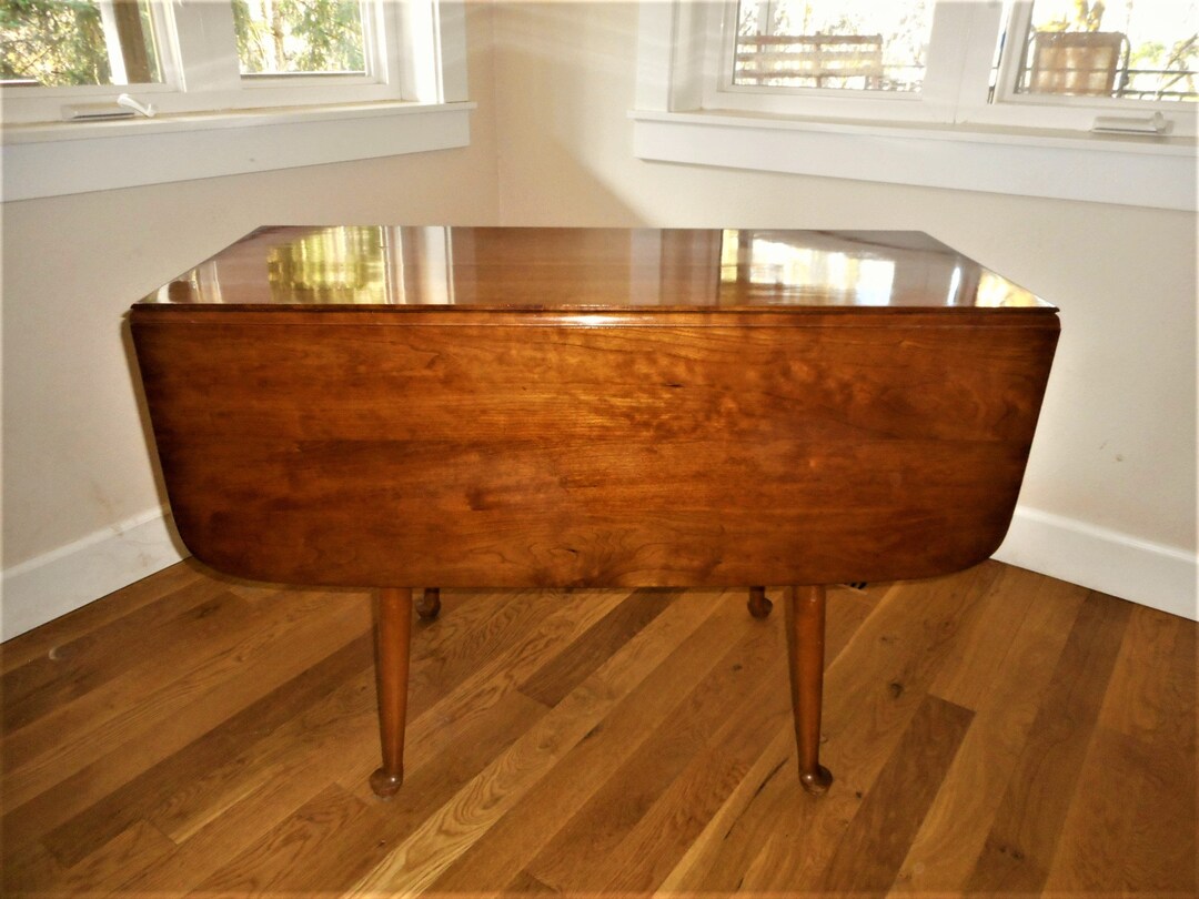 Mid Century Leopold Stickley Table Cherry Dropleaf Farmhouse Dining ...